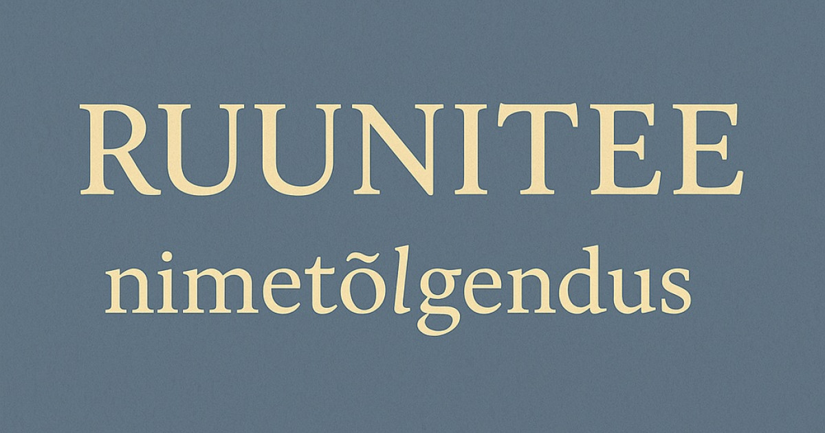 Ruunitee nime ruunitõlgendus – mida räägivad ruunid nimest?